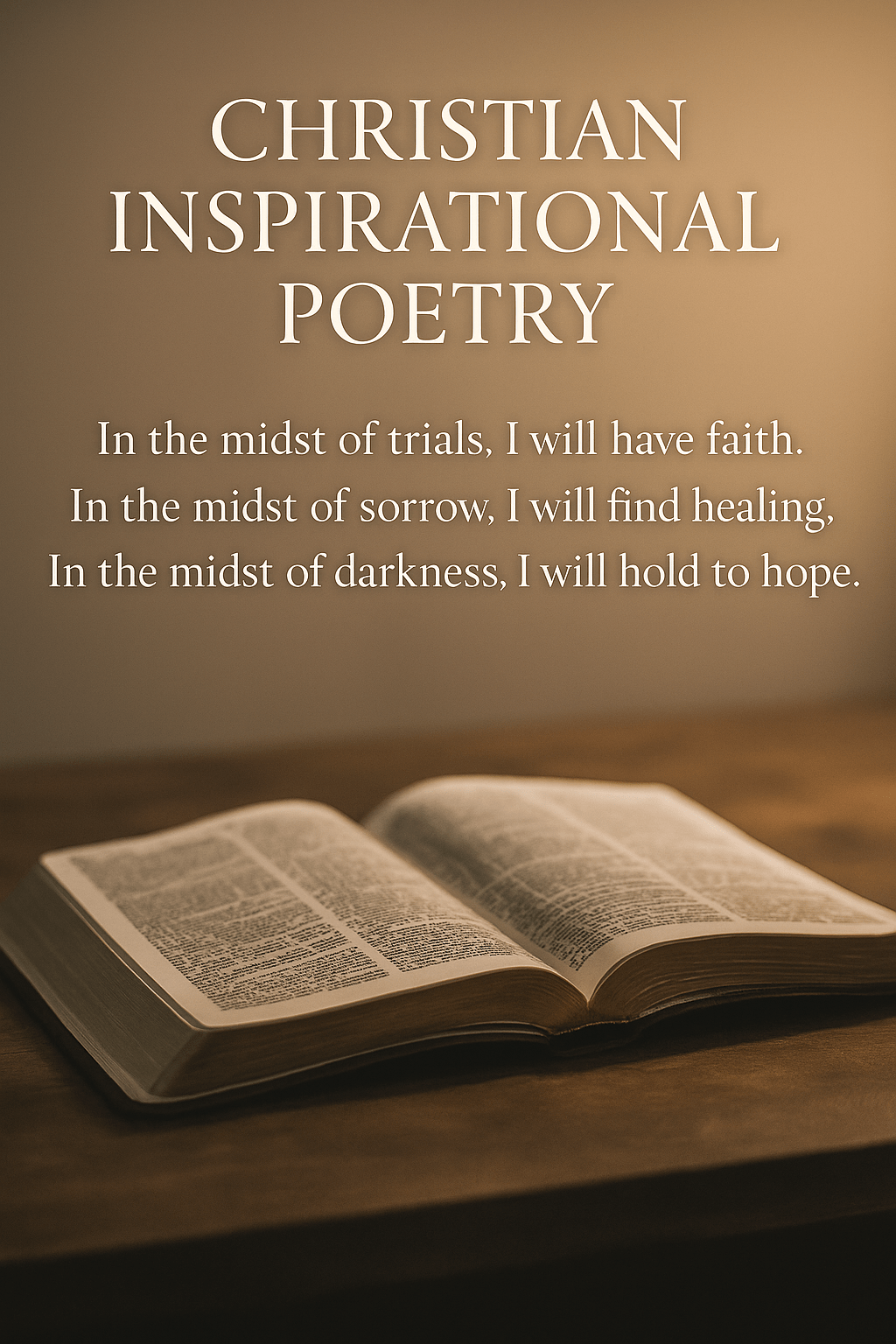 10 Christian Inspirational Poetry Verses That Uplift Faith and Hope